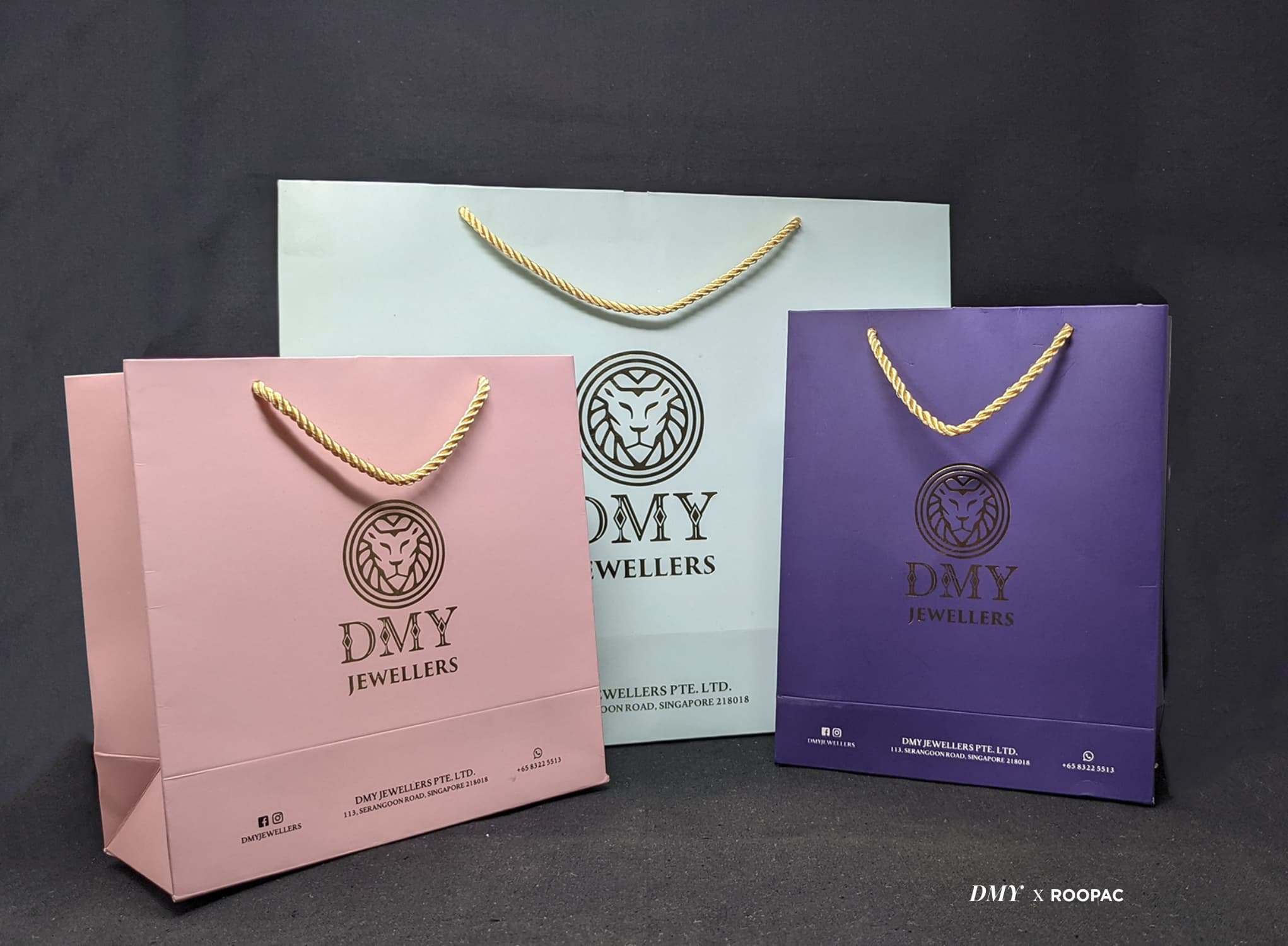 DMY Singapore Jewelry — Roopac designer Paper bags
