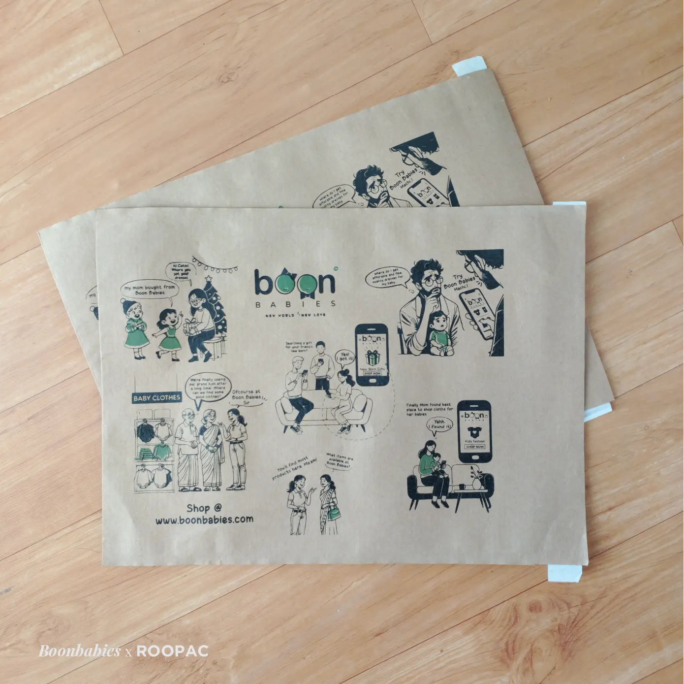 Kraft Mailer for Boon Babies Clothing Store - Coimbatore — Roopac