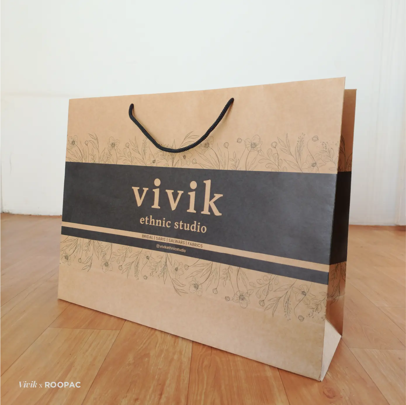 Vivik Ethnic Studio Kraft Paper Bags — Roopac